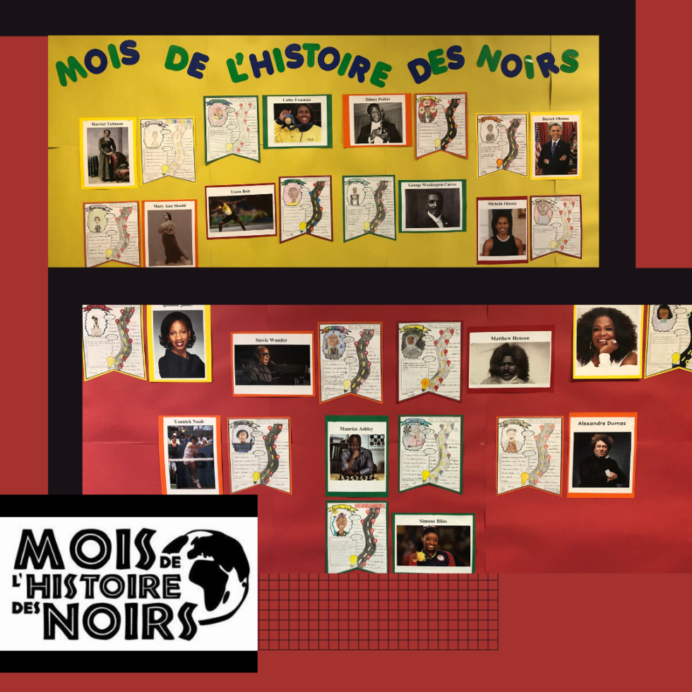 Février - mois de l'histoire des noirs - École Marie-Clarac